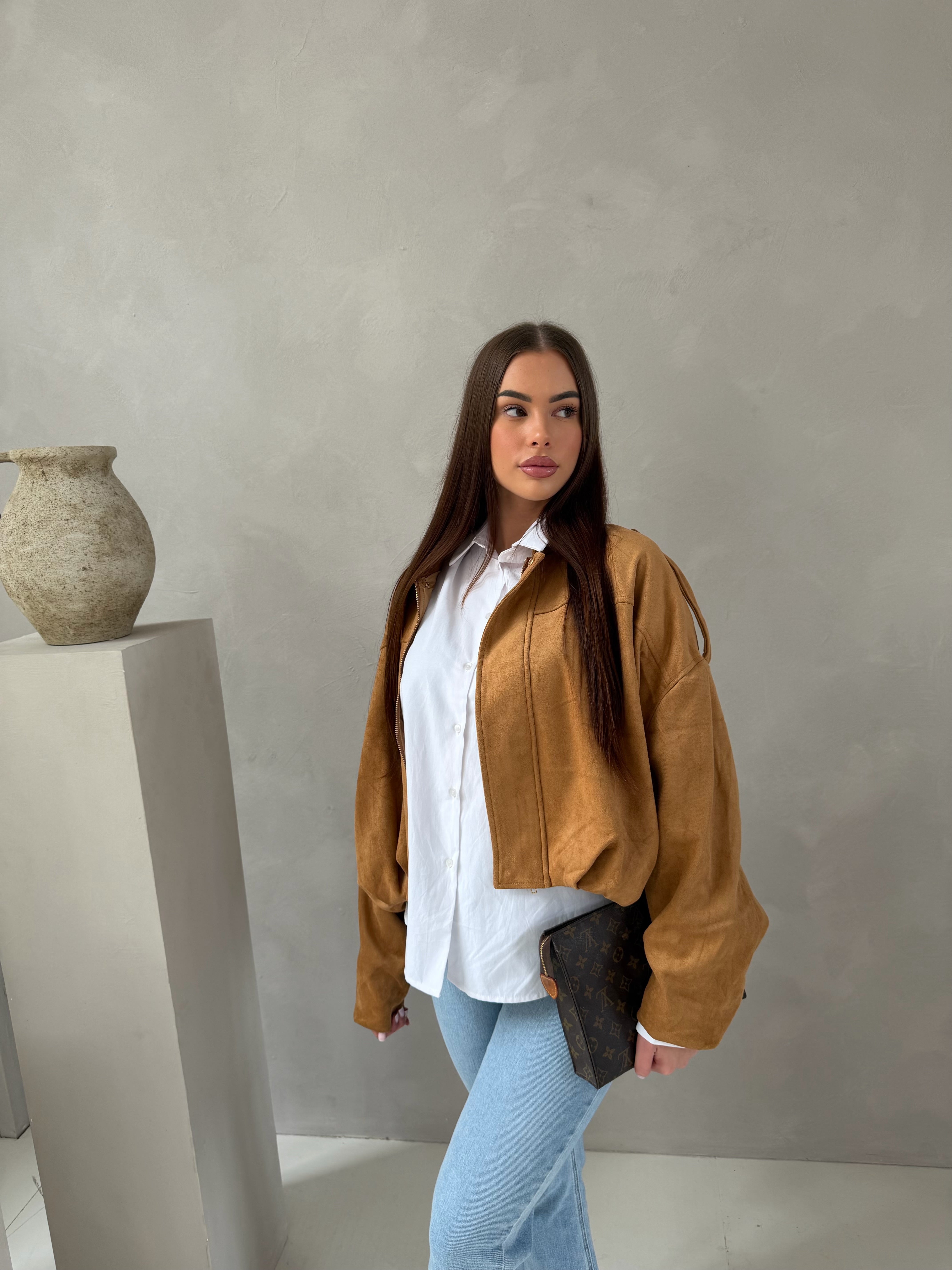 LANA BOMBER JACKET CAMEL – Hanora Fashion