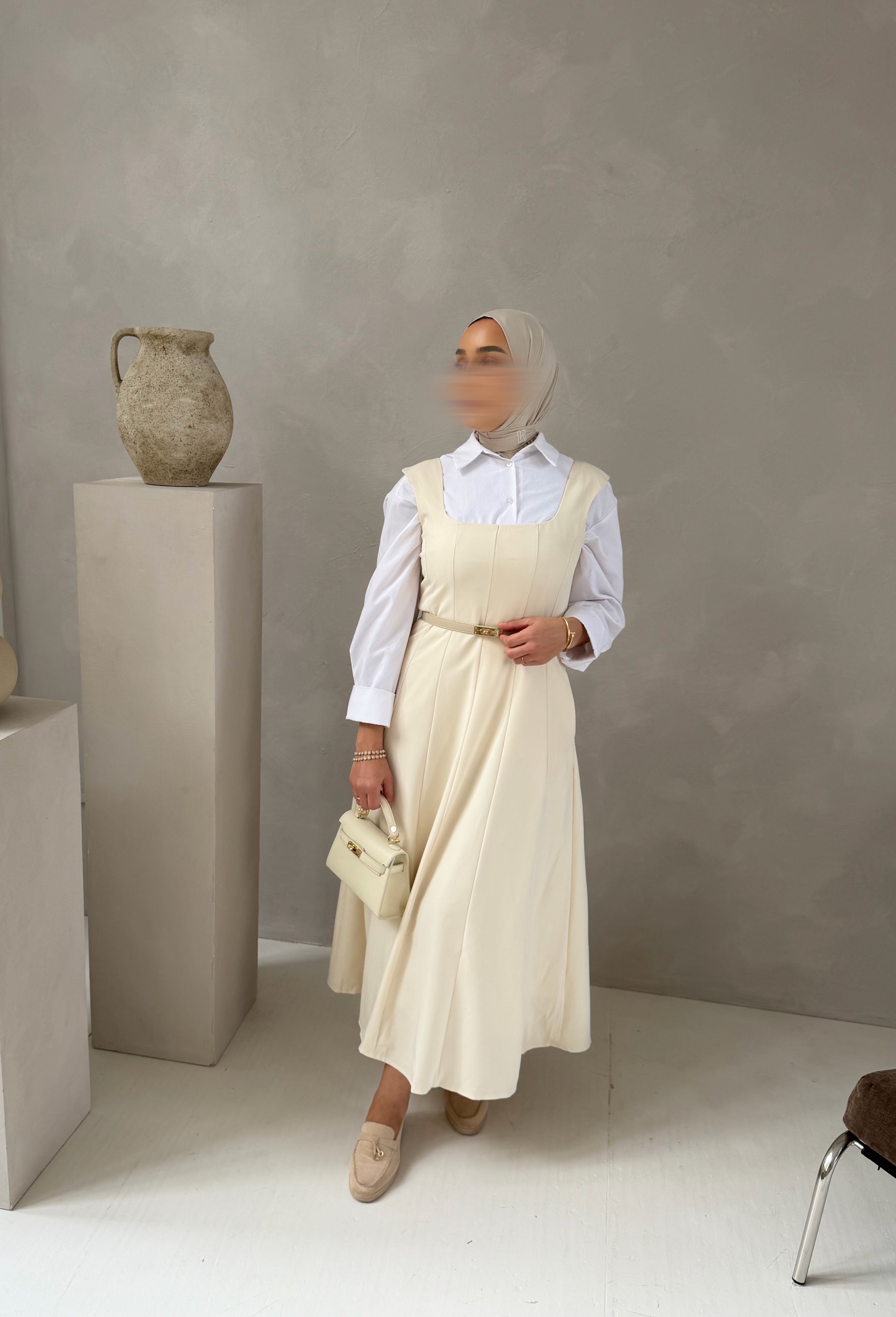 KELLY DRESS CREAM – Hanora Fashion