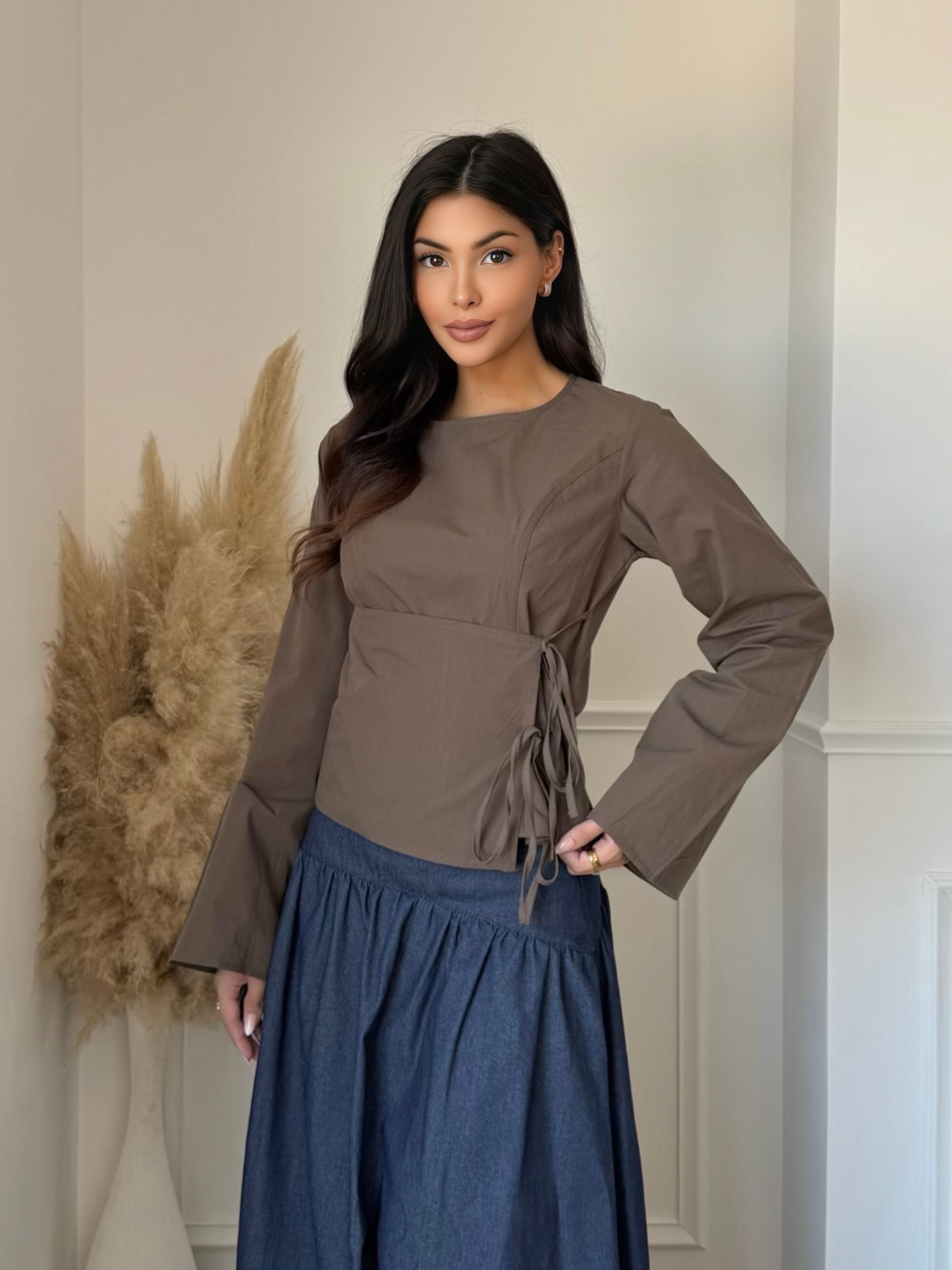 LILI TOP COFFEE – Hanora Fashion