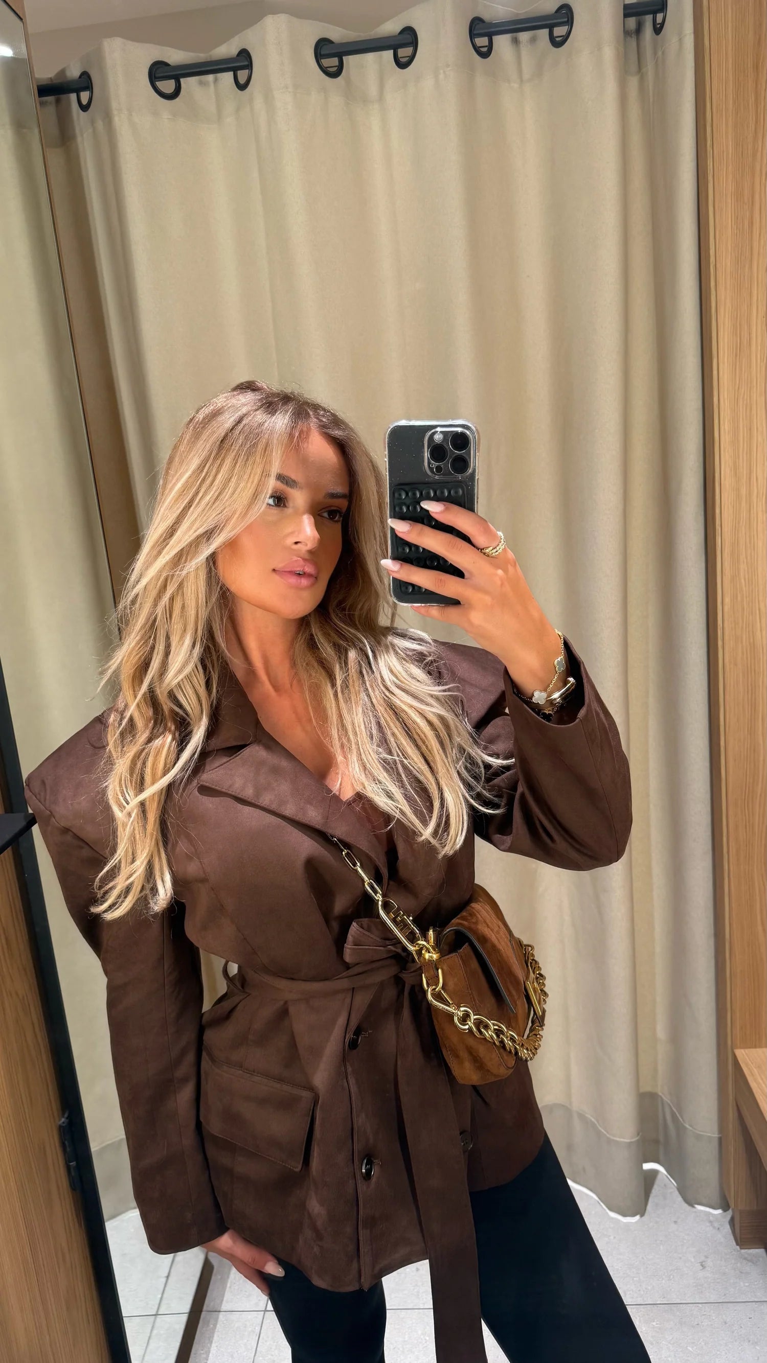 SUEDE BLAZER BROWN – Hanora Fashion