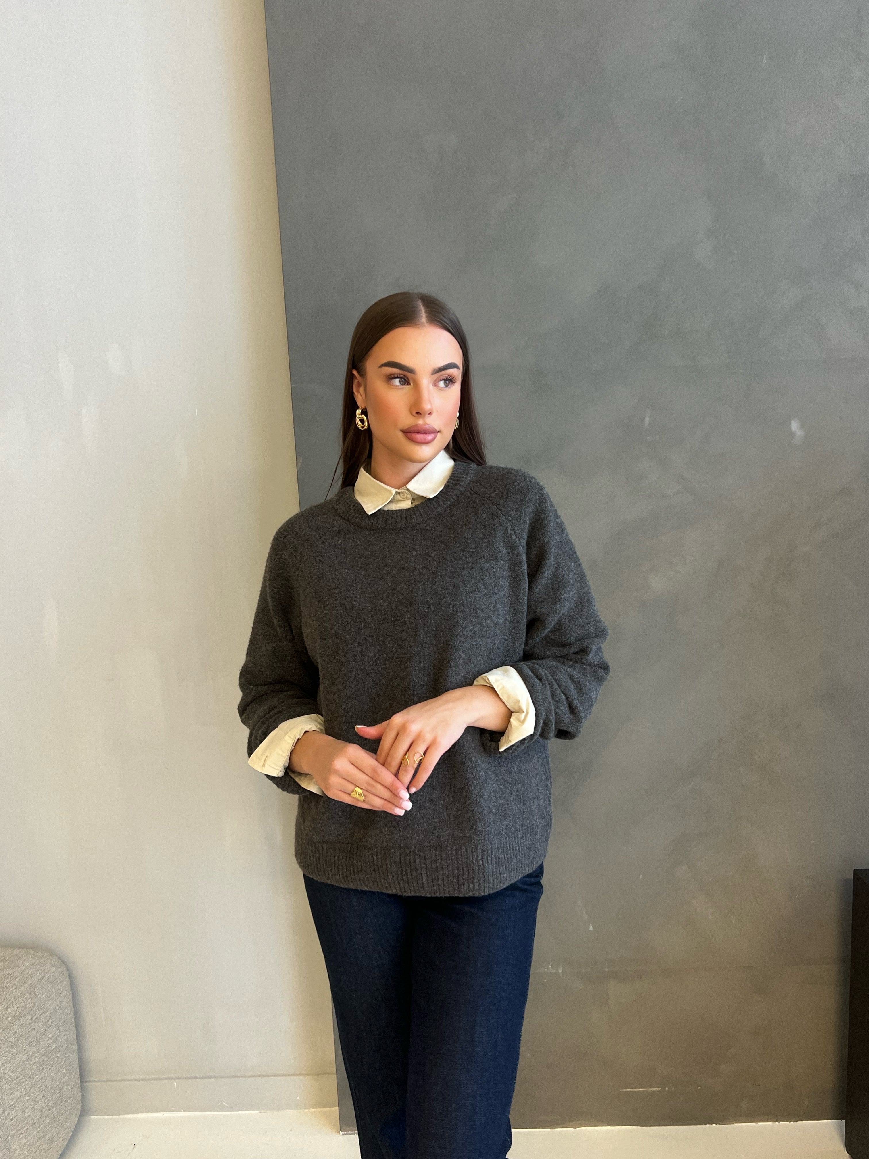 ORA SWEATER BROWN – Hanora Fashion