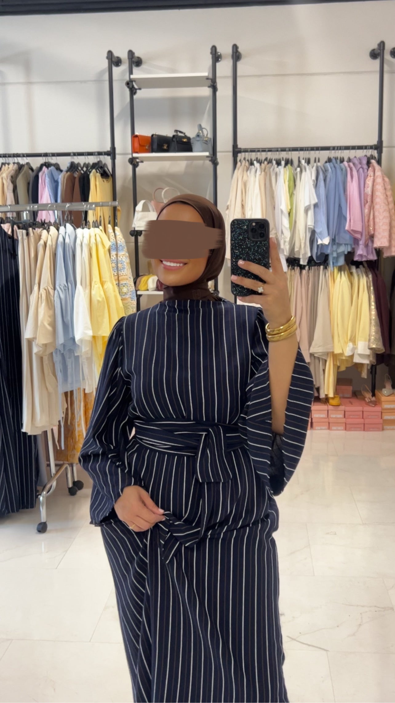 LUNA STRIPE DRESS BLUE – Hanora Fashion