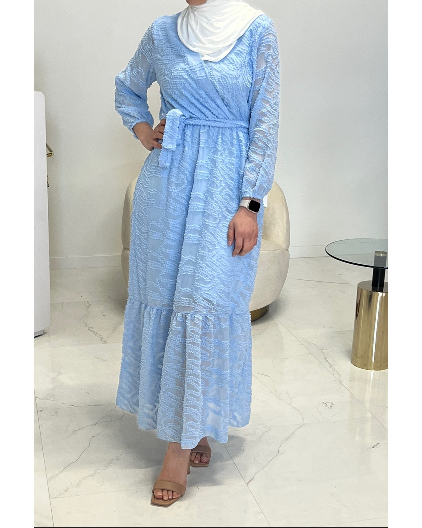 ANNA DRESS BLUE – Hanora Fashion