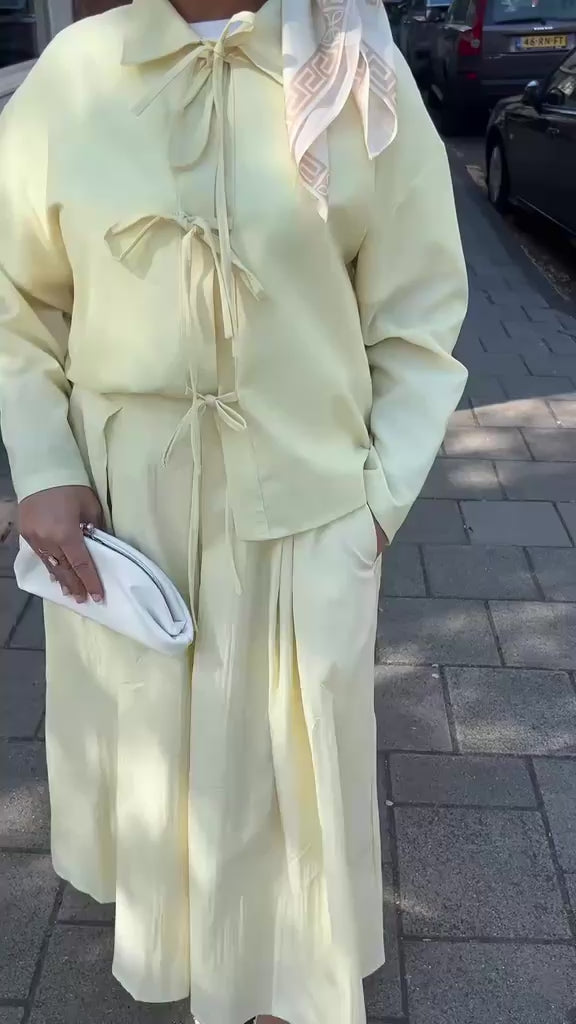 JANA SKIRT BUTTER YELLOW – Hanora Fashion